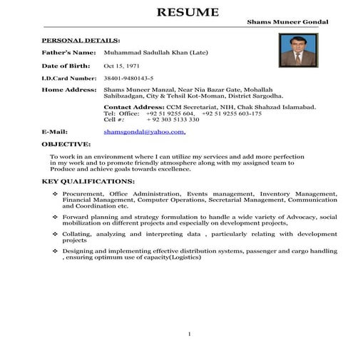 UPDATED C.V. - PROFESSIONAL AND OTHERS | DOC