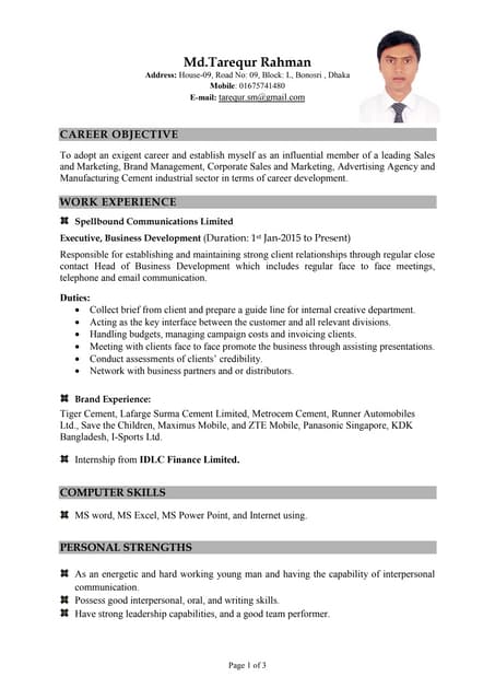 Resume of Masud Rana | PDF