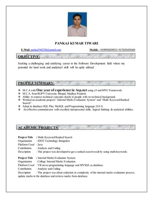 shubhankar's resume | PDF