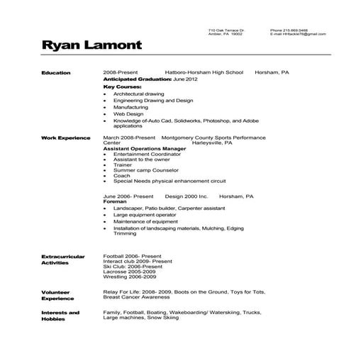 Rocco Resume Revised #2 | DOC