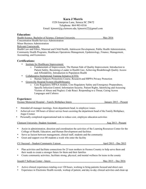 Kaitlyn O'Hare Resume | PDF