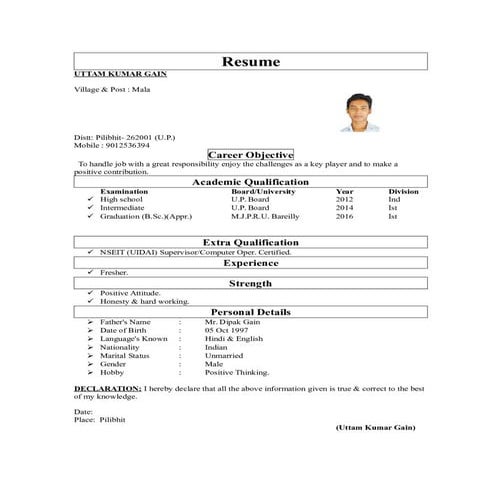 Resume pdf | PDF