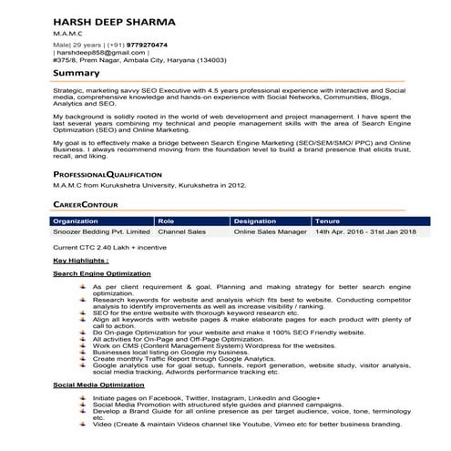 Chirag Pahwa - Resume | PDF