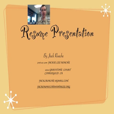 Resume Presentation | PPT