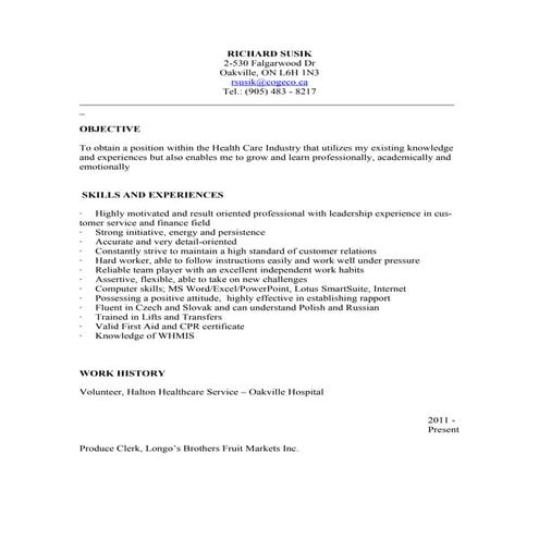 Resume PSW | DOC