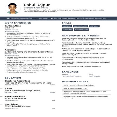 Resume_Rahul S Rajput | PDF
