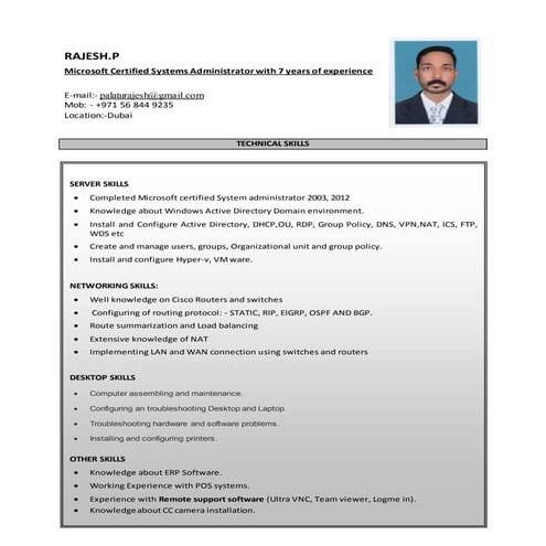 Resume rajesh | DOCX
