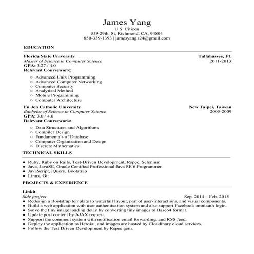 Resume rev1 (2) | PDF