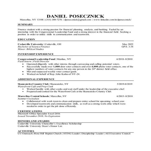 Resume revised | PDF