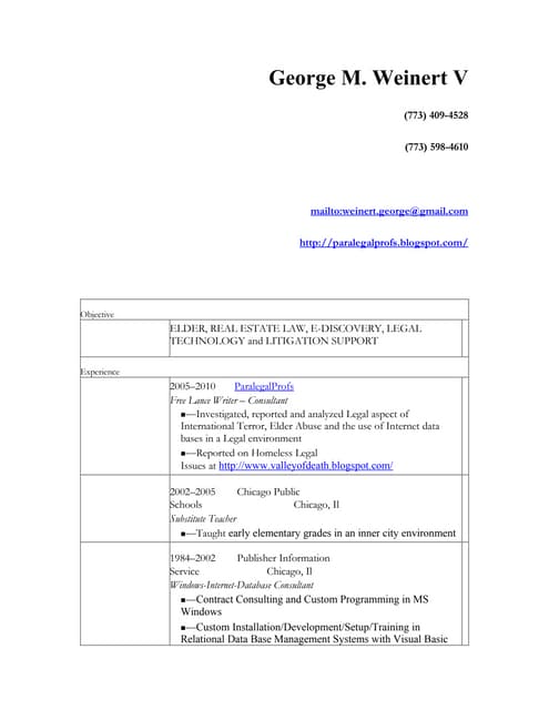 Anthony's Resume 2014 | DOC | Technology & Computing