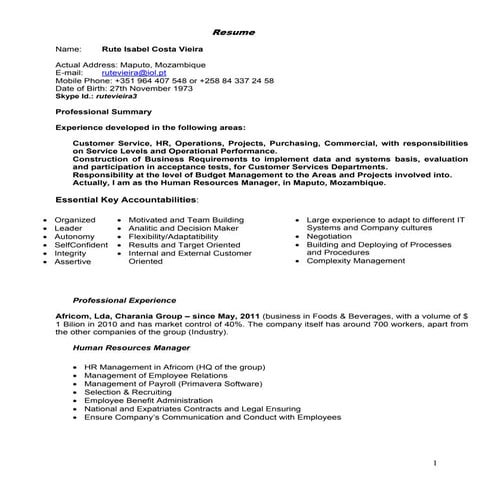 Resume Rv V1 Moz | PDF