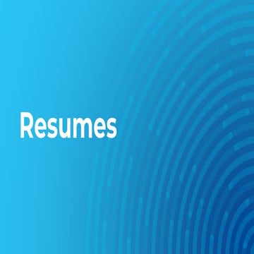 Software Developer Resumes Pptx