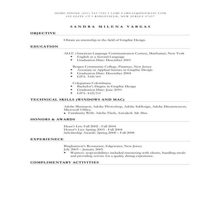 Resume Sandra Vargas | DOC