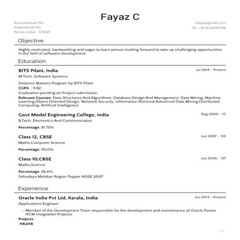 Resume | PDF
