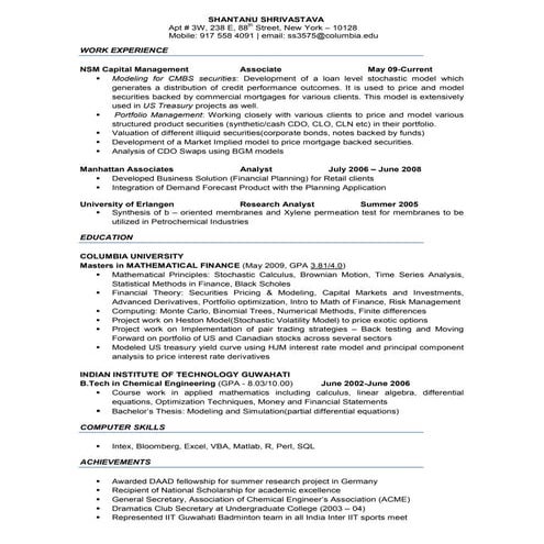 Resume shantanu | PDF