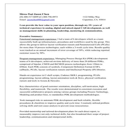 Recommendation Letter Shwo Tsai Jason Chen | PPT