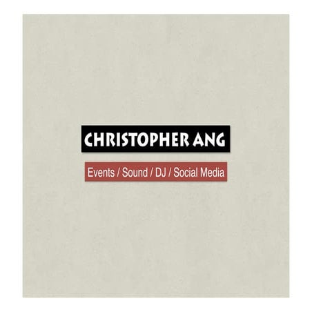 Chris Ang's Resume | PPT
