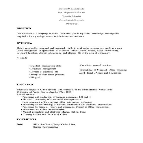 Jessica's Portfolio:Resume | PDF