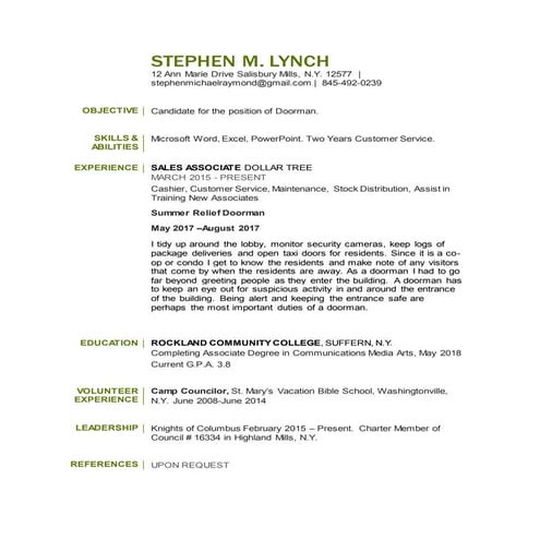 Resume | DOCX