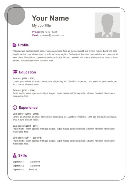 Resume Template_01 | PDF