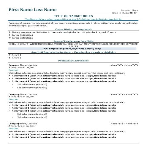 Resume template | PDF