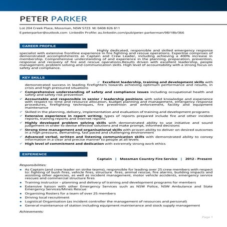 Updated FF Resume template in Australia 2024 | DOCX