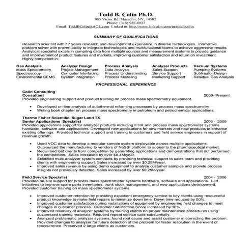 Resume Todd B. Colin | DOC