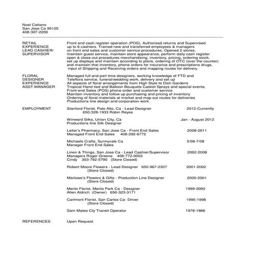 Jill pastry resume | DOCX