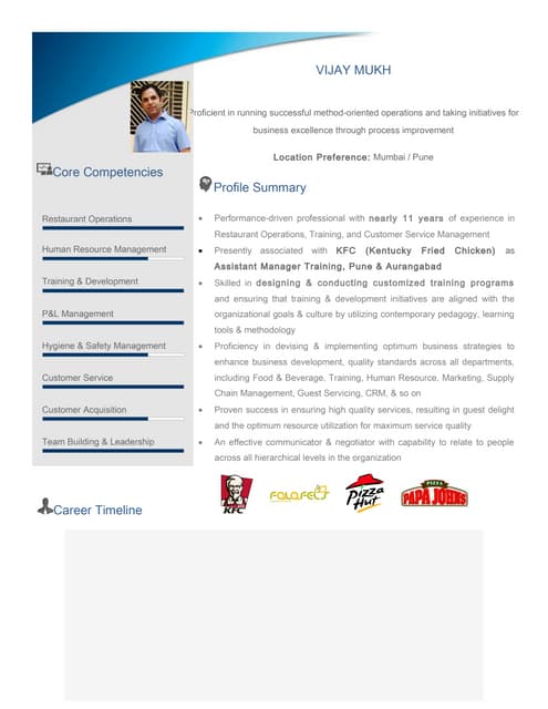 Sagar Resume doc | DOC | Hospitality Industry | Industries