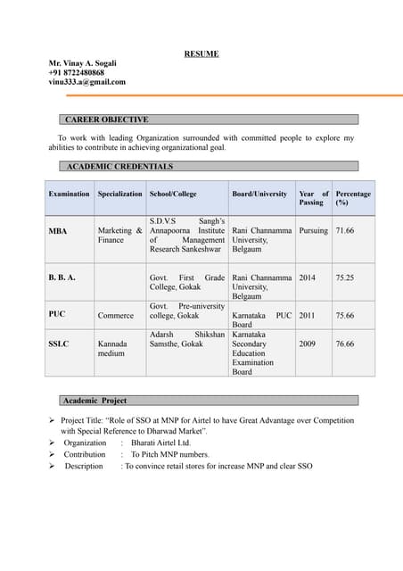 Chethan Resume | DOCX | Business Administration | Business