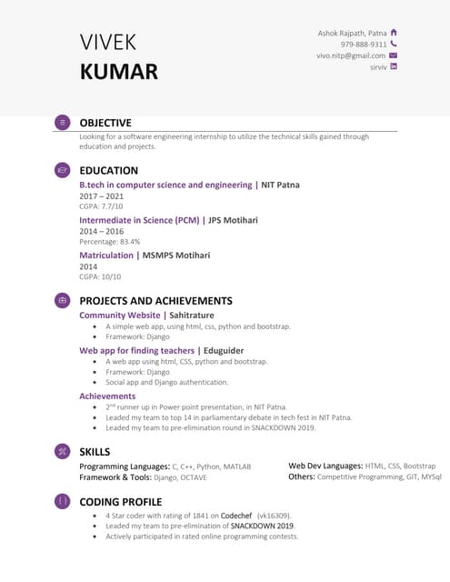shubhankar's resume | PDF