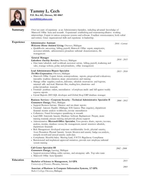 Michele Hamm Resume | DOC | Office Property | Real Estate