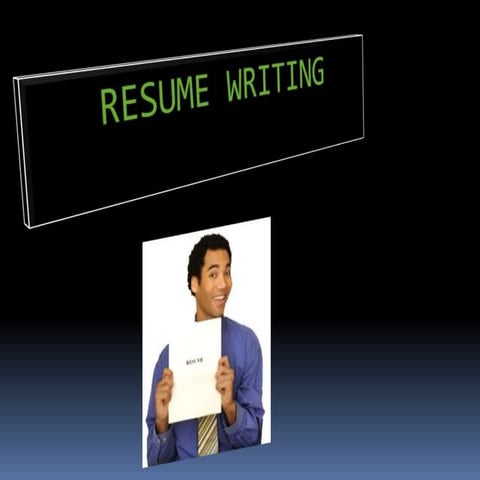 Resume writing | PPT