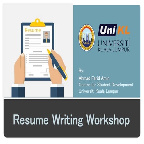Resume Writing - UniKL MSI.ppt