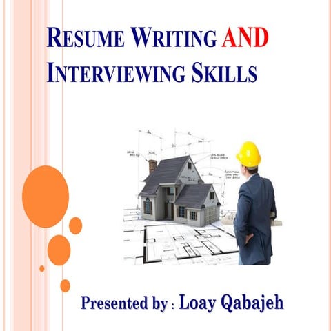 Resume writing and interviewing skills | PDF