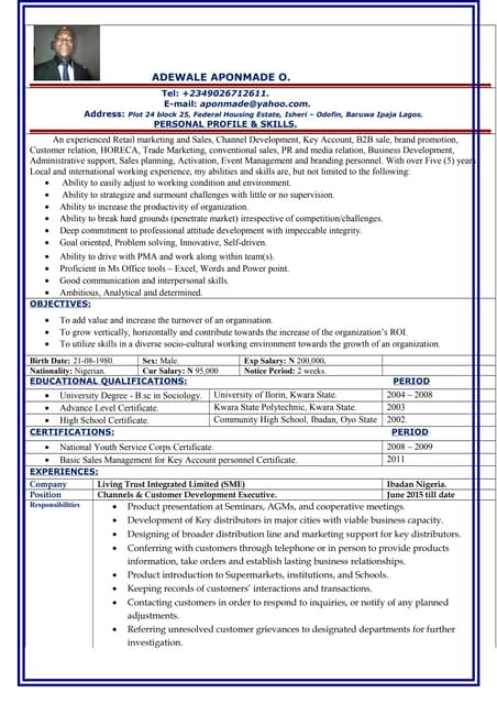 ROY B ADAMS Resume 2 | PDF