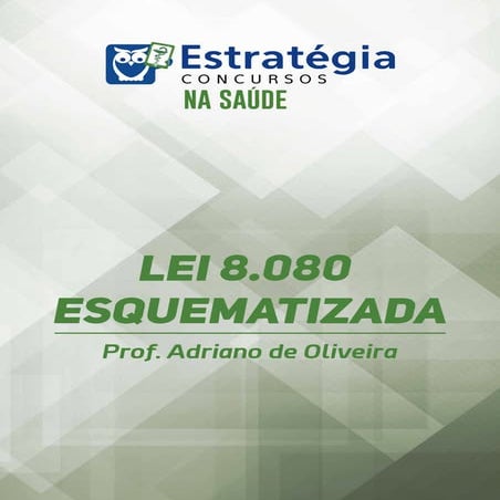 Resumo Lei 8080 para Concursos | PDF