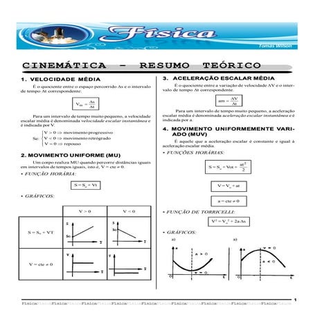 Fórmulas de Eletrostática | DOC