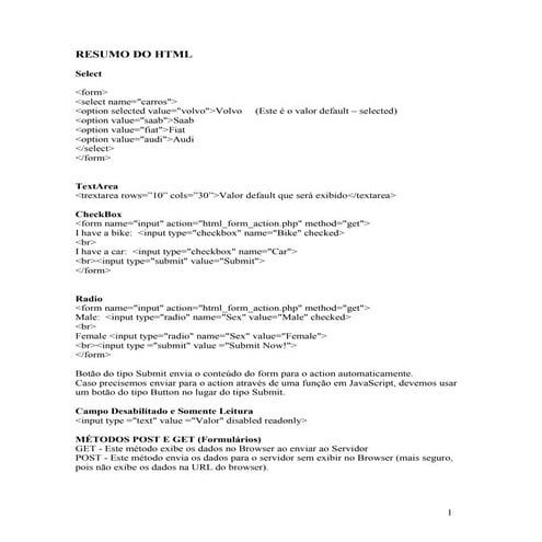 Resumos html | PDF