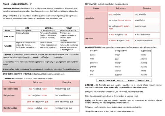 Resumen Prácticas del Lenguaje 4to grado de primaria | PDF