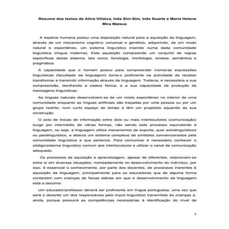 Resumo textos idp | PDF