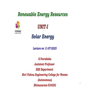 Solar Radiation Geometry | PDF