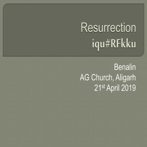 Resurrection | PPT