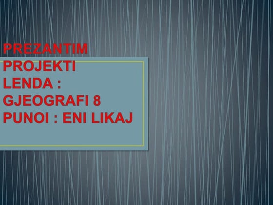 Energjia dhe Burimet e Energjisë | PPTX