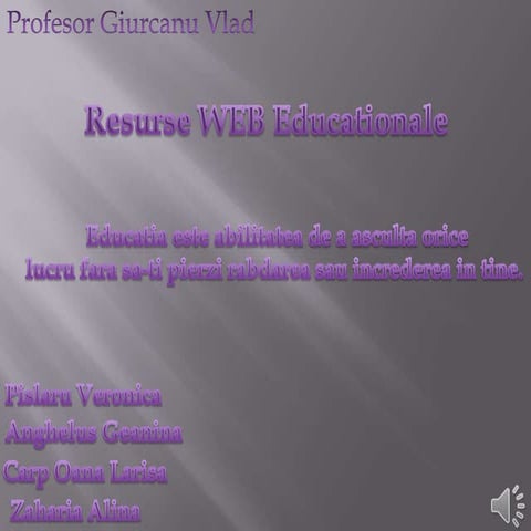 Resurse web educationale | PPTX