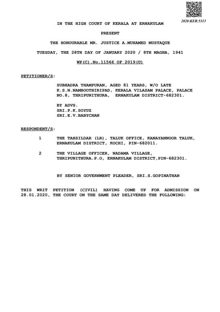 cash declaration register to be maintaine in Kerala government offices ...