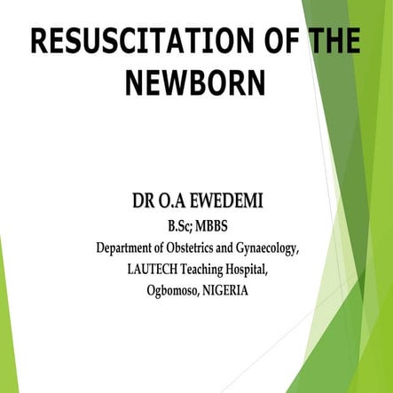 Resuscitation of the newborn | PPT