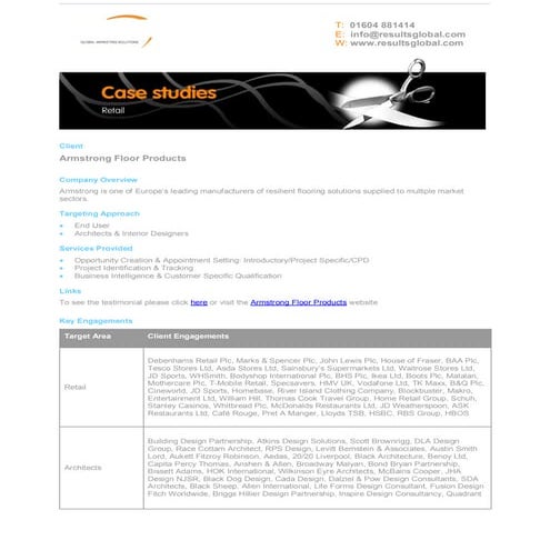 Case Study - Retail | PDF | Retail Industry | Industries