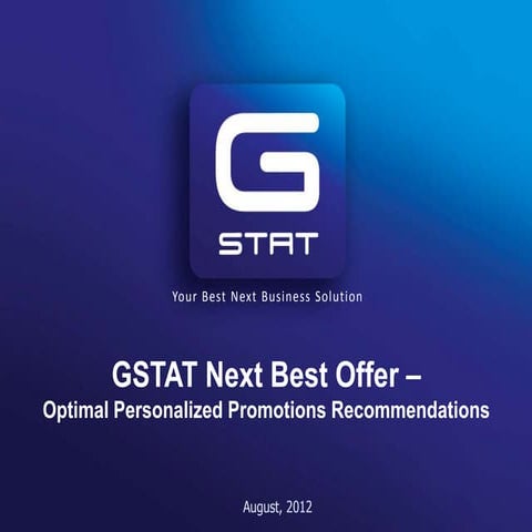 Retail gstat nbo - september 5th finiper | PPTX