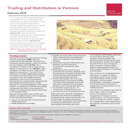 Retail and Distribution in Vietnam | PDF